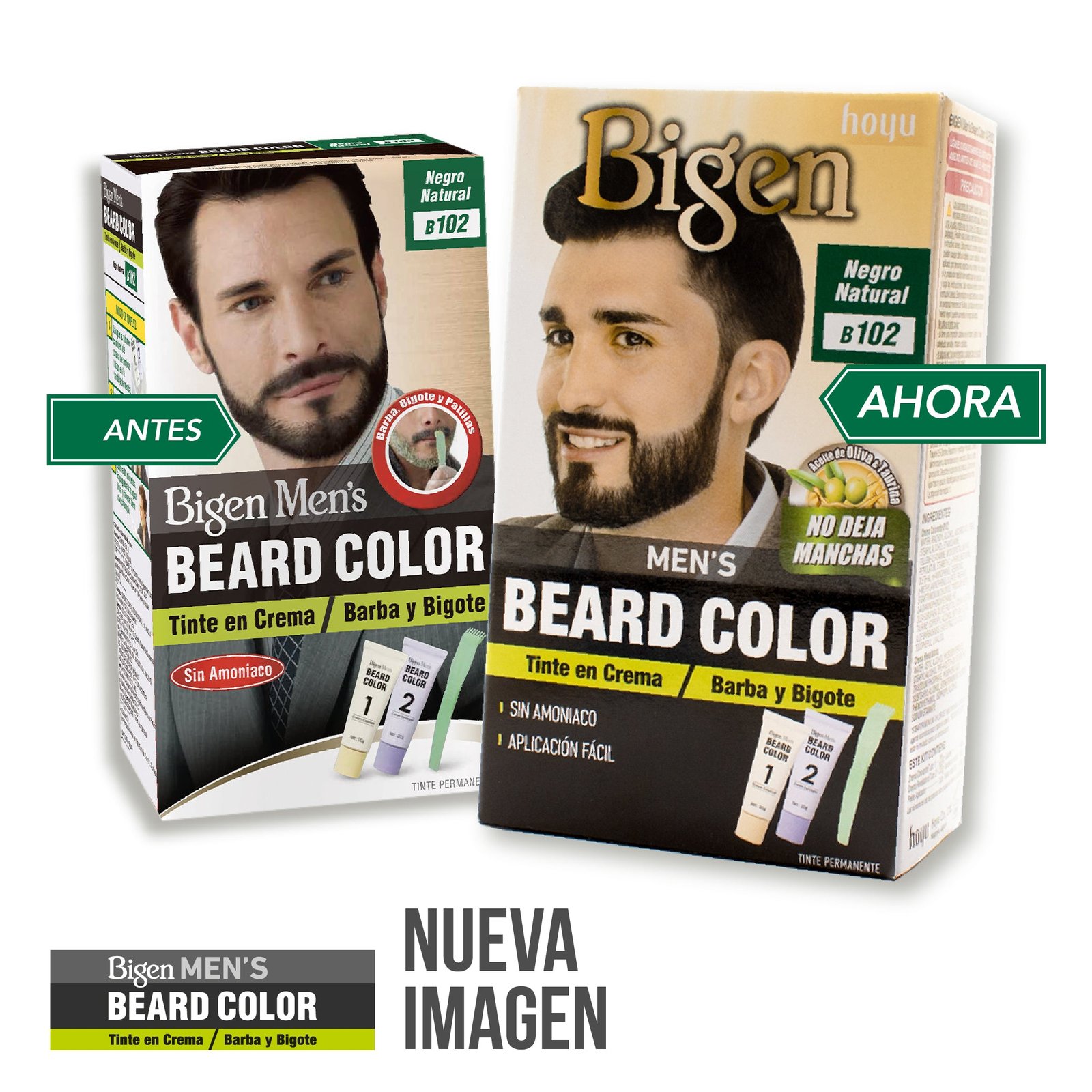 Tinte Barba Bigen Negro Natural B.102 - sofisticados.com.co